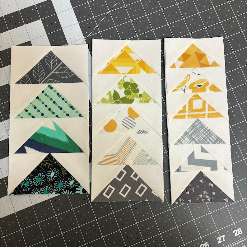 Flying Geese Continuous Patterns, Foundation Paper, FPP, Print Your Own ...