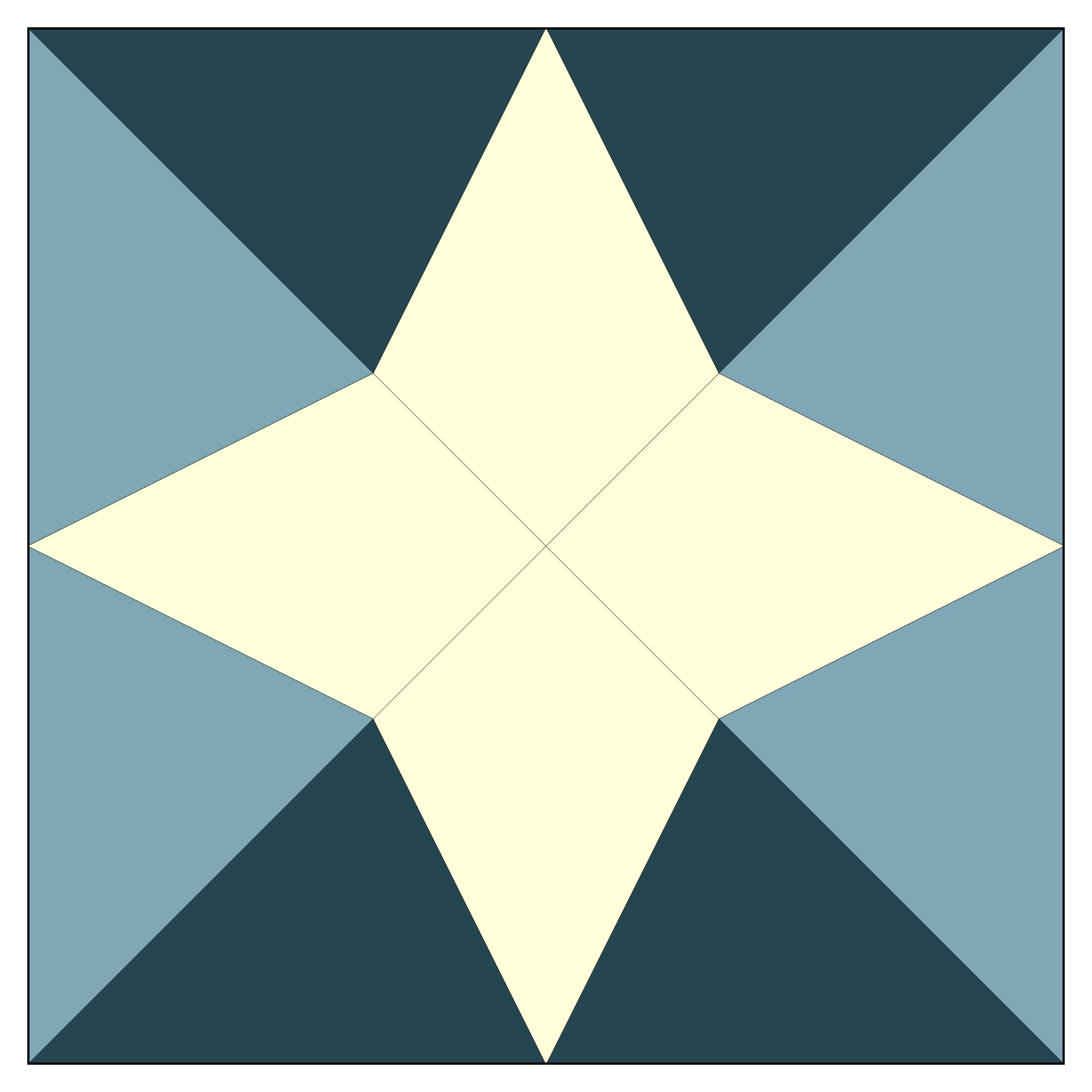4 Pointed Star Foundation Paper Piecing Pattern, FPP, Quilt Block, PDF ...