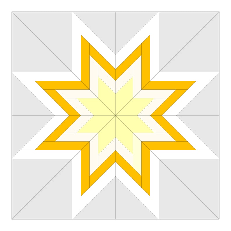 Lonestar Triple Outline Foundation Paper Piecing Templates Multiple ...