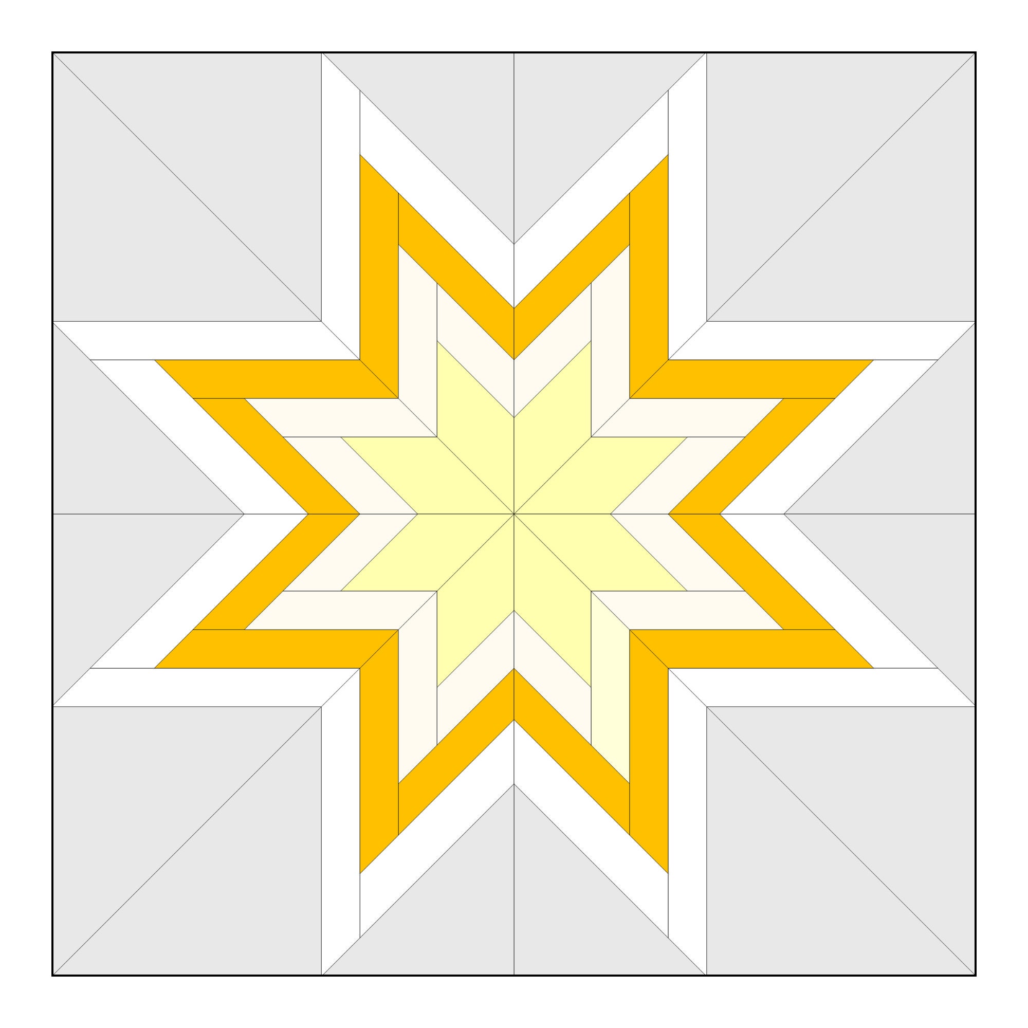 Lonestar Triple Outline Foundation Paper Piecing Templates Multiple ...