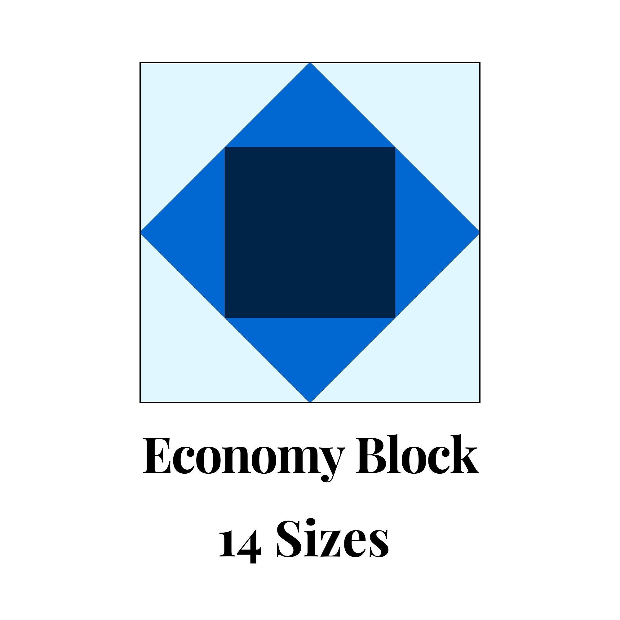 Economy Foundation Paper Piecing Templates Multiple Sizes Pattern ...