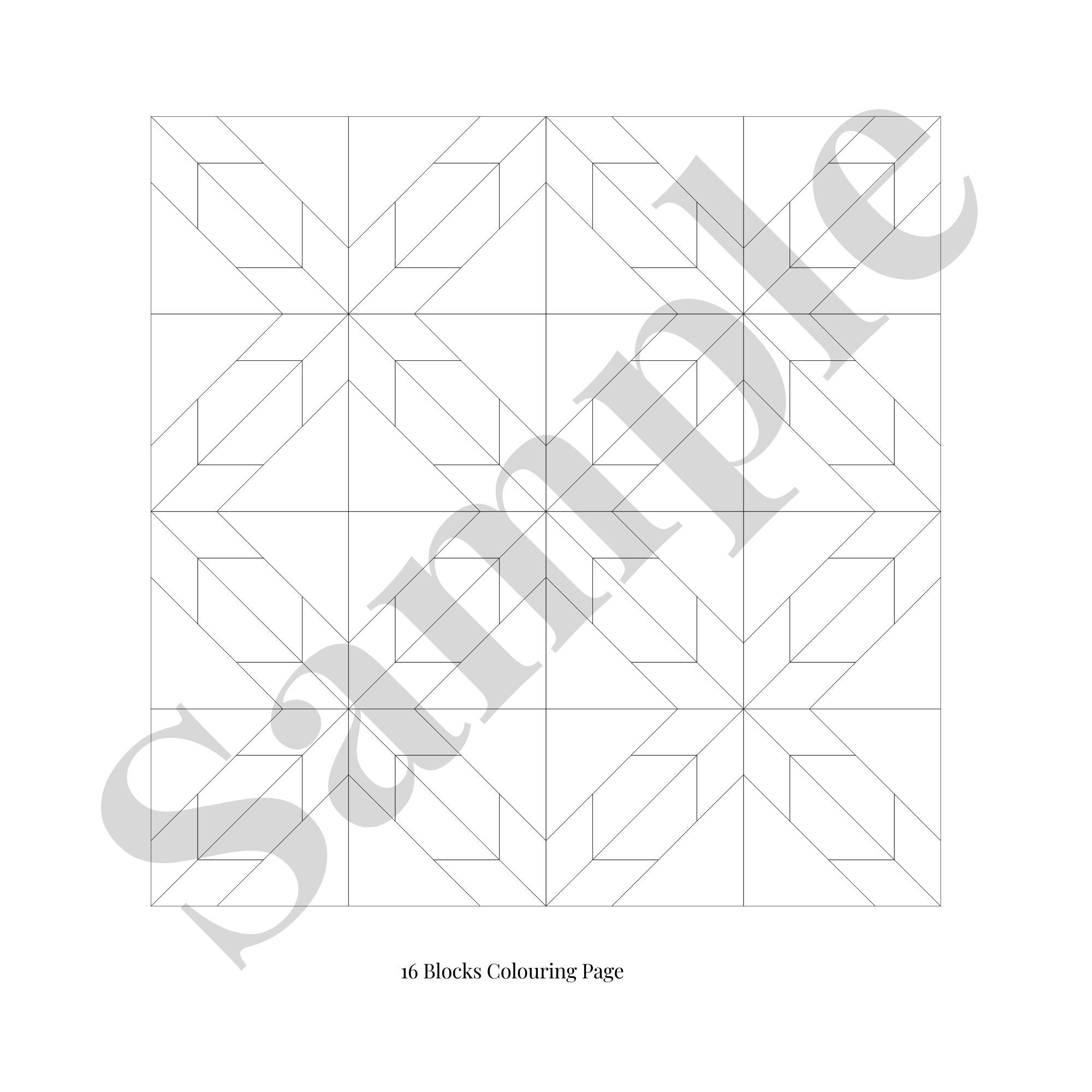 Hunter Star Foundation Paper Piecing Templates Multiple Sizes Pattern ...