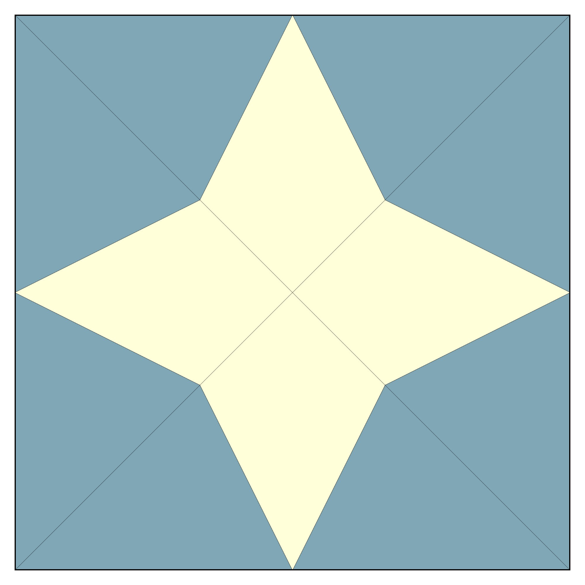 4 Pointed Star Foundation Paper Piecing Pattern, FPP, Quilt Block, PDF ...