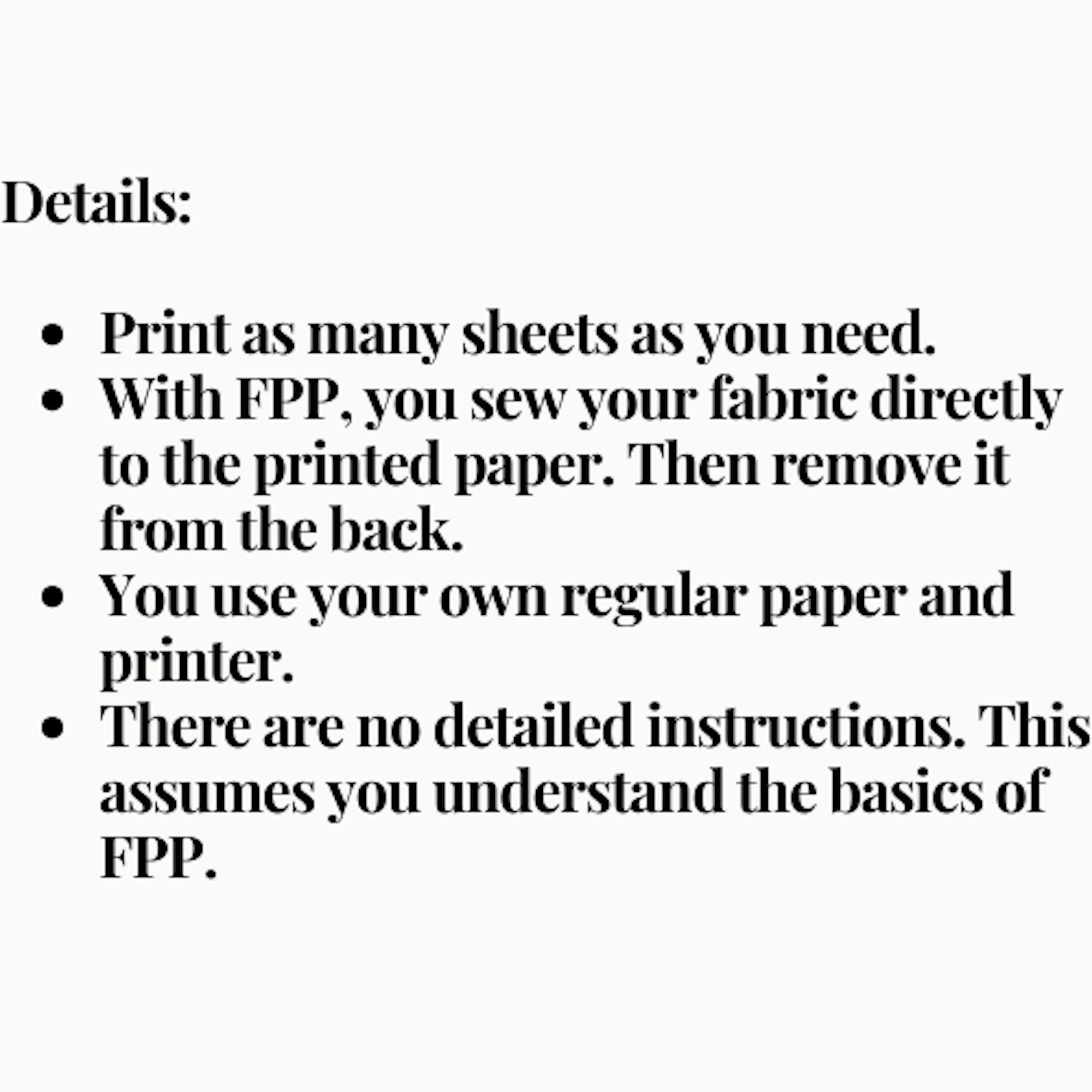 Sawtooth Star Foundation Paper Piecing Templates Multiple Sizes Pattern ...