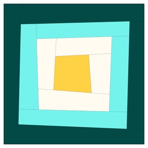 Crazy Log Cabin Foundation Paper Piecing Templates Multiple Sizes ...