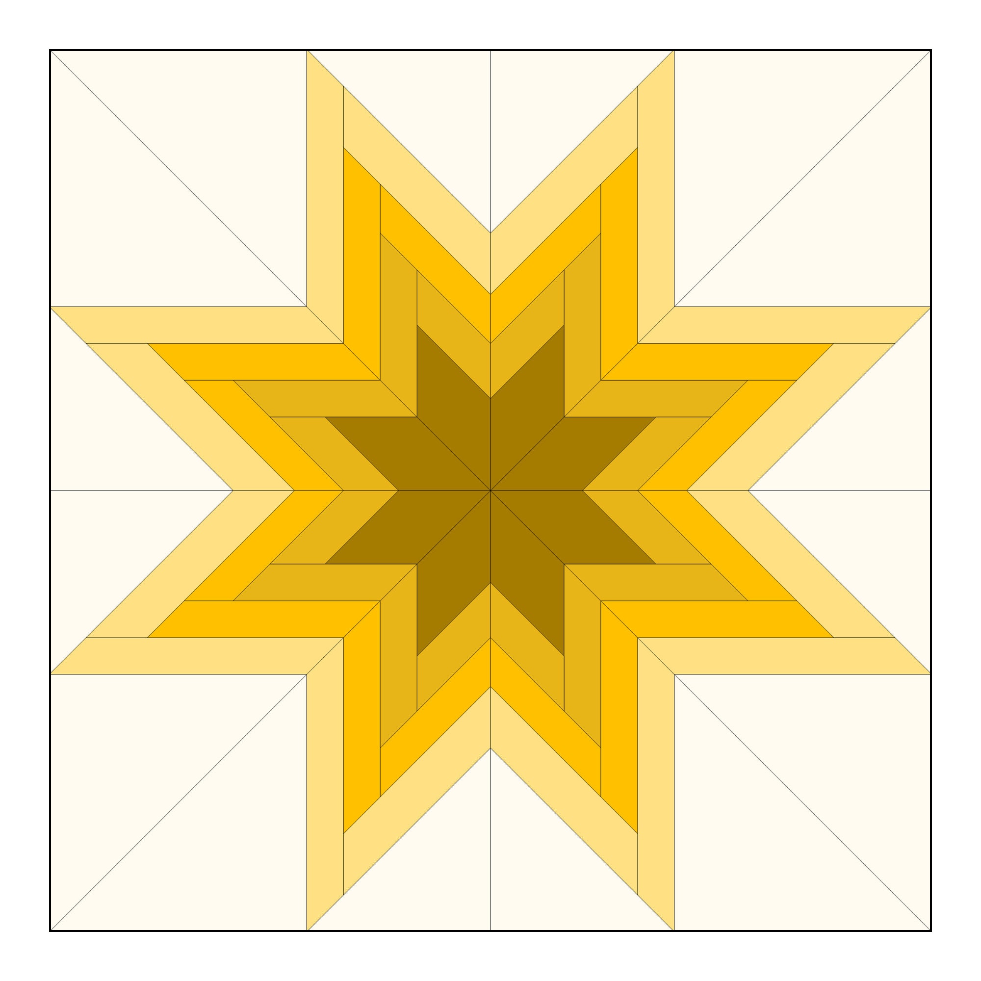 Lonestar Triple Outline Foundation Paper Piecing Templates Multiple ...