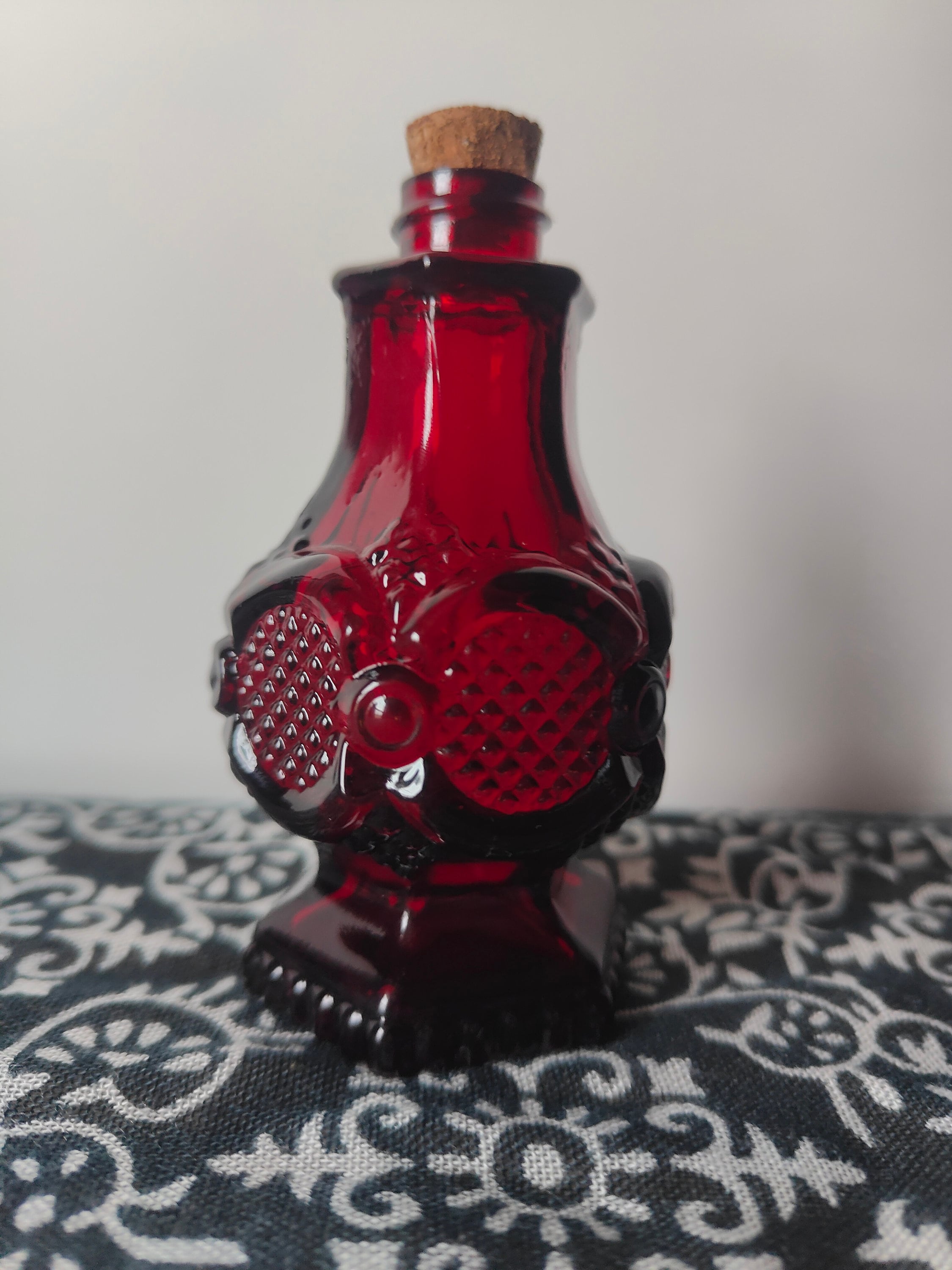 Vintage Cape Cod Ruby Red Perfume Bottle - Etsy