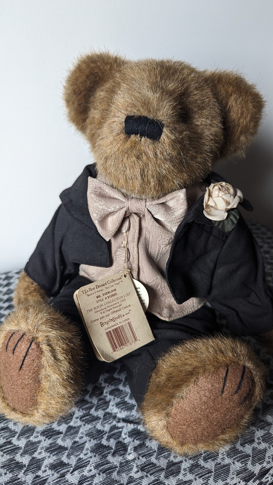 Mr. Everlove Boyds Bears Collectible 90s Teddy Bear - Etsy