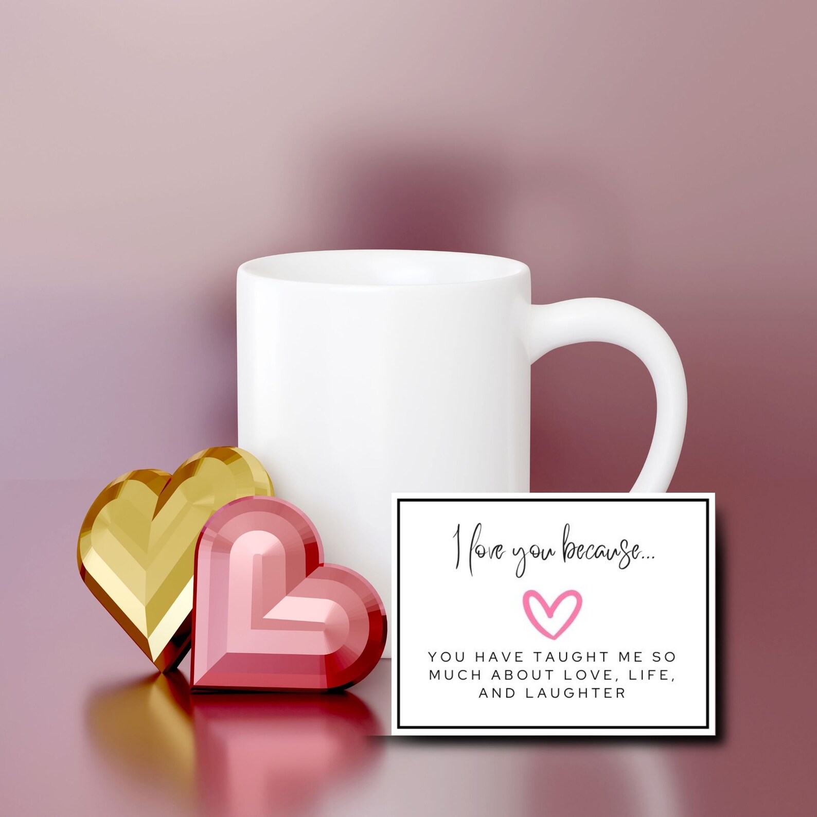 Love You Notes Love Note Cards I Love You Because Love Cards for Wife ...