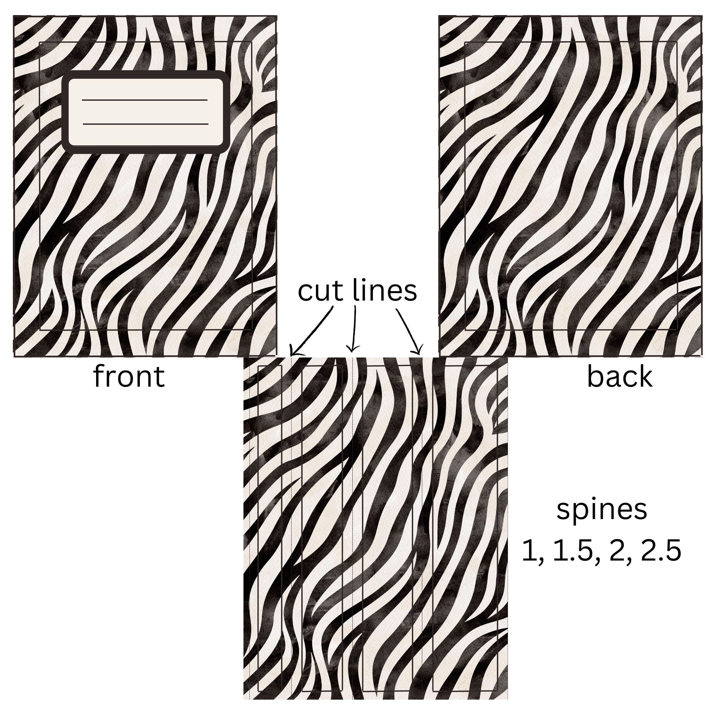 Animal Print Binder Cover Set - Animal Print Binder Covers, Backs ...