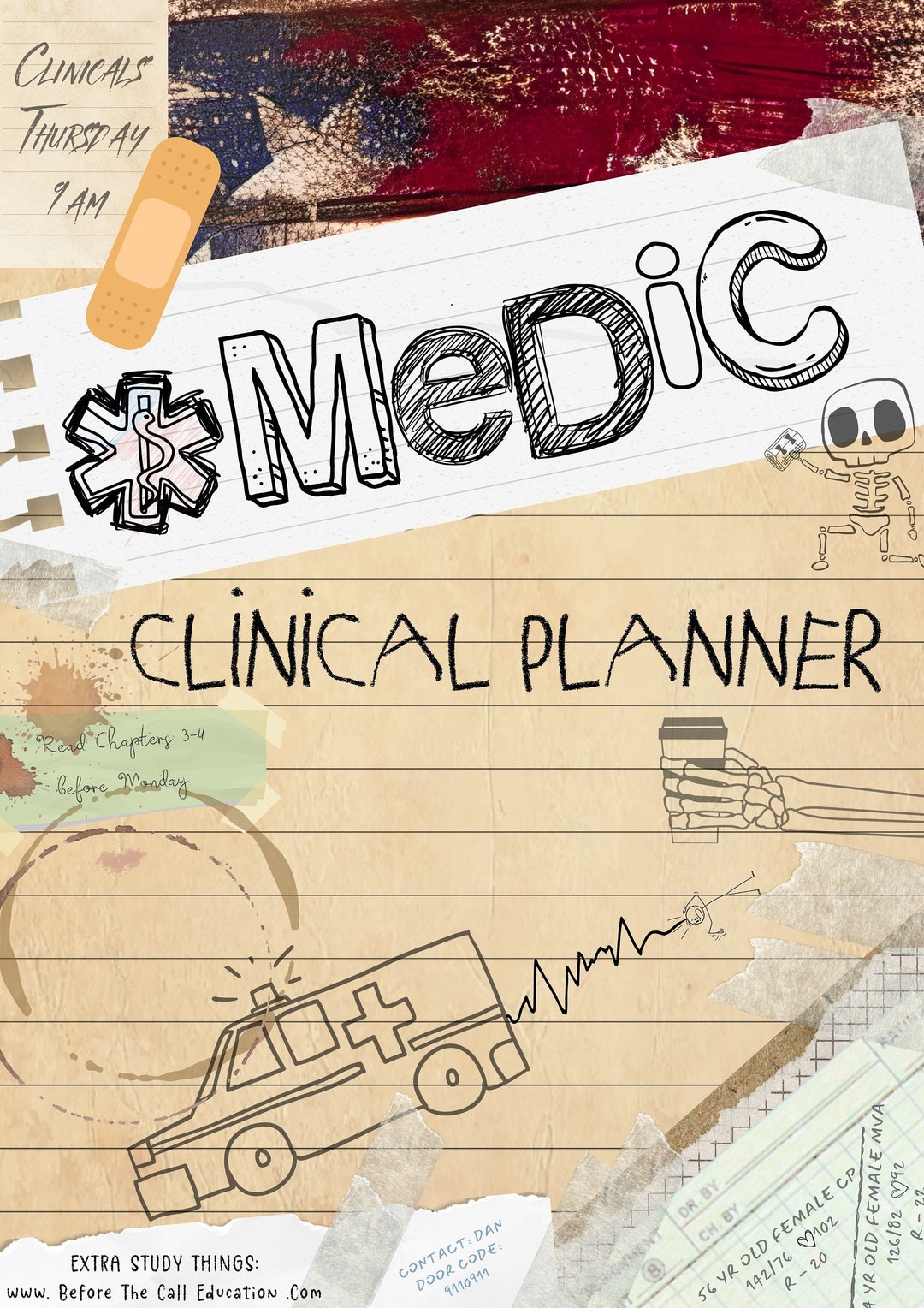 Paramedic Clinical Planner and Skills Tracker and Calendar - Etsy