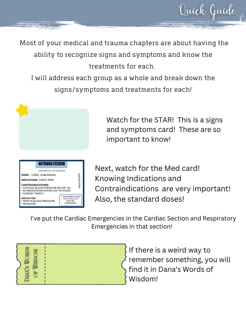Digital Download - EMT and NREMT Study Guide From Before the Call - Etsy