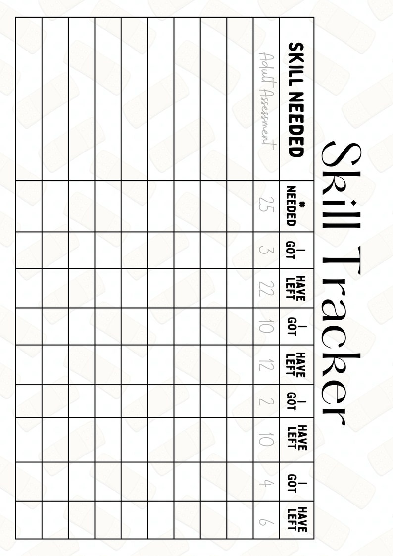 Paramedic Clinical Planner and Skills Tracker and Calendar - Etsy