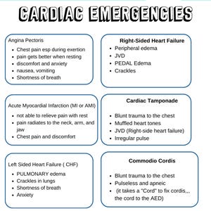 EMT NREMT Cheat Sheets and Study Guide for Test Prep - Etsy