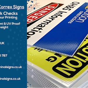 Custom Printed Correx Signs, Advertising Board, Outdoor Waterproof ...