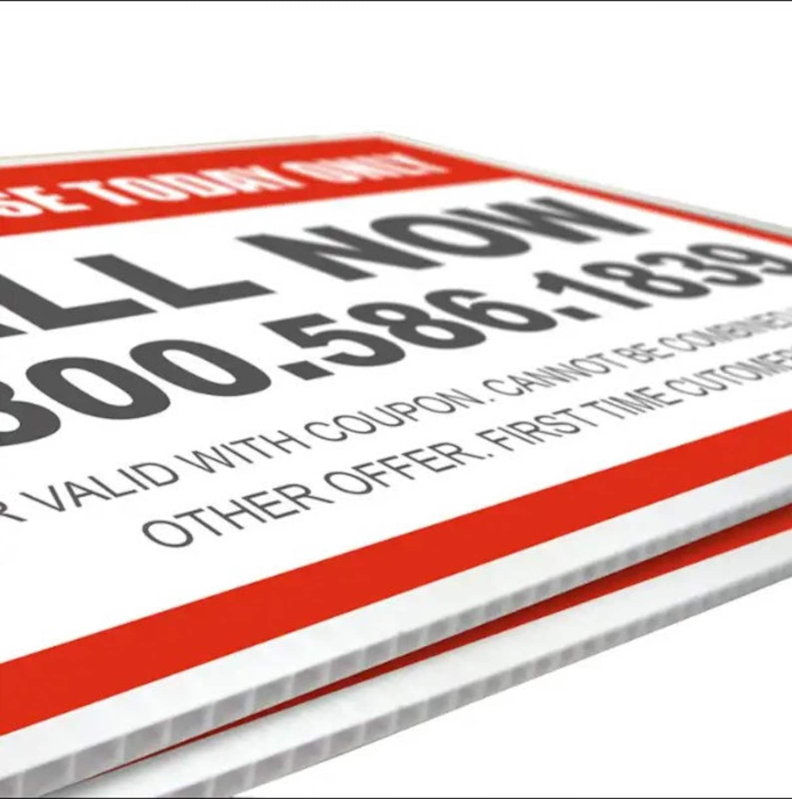 Custom Printed Correx Signs, Advertising Board, Outdoor Waterproof ...