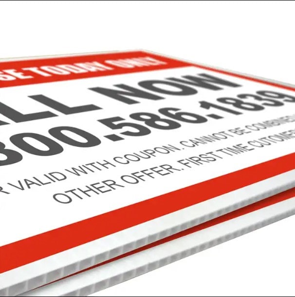 Custom Printed Correx Signs, Advertising Board, Outdoor Waterproof ...