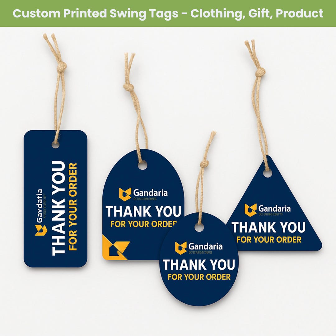 Custom Printed Swing Tags: Boutique Clothing, Gift Tags - Etsy