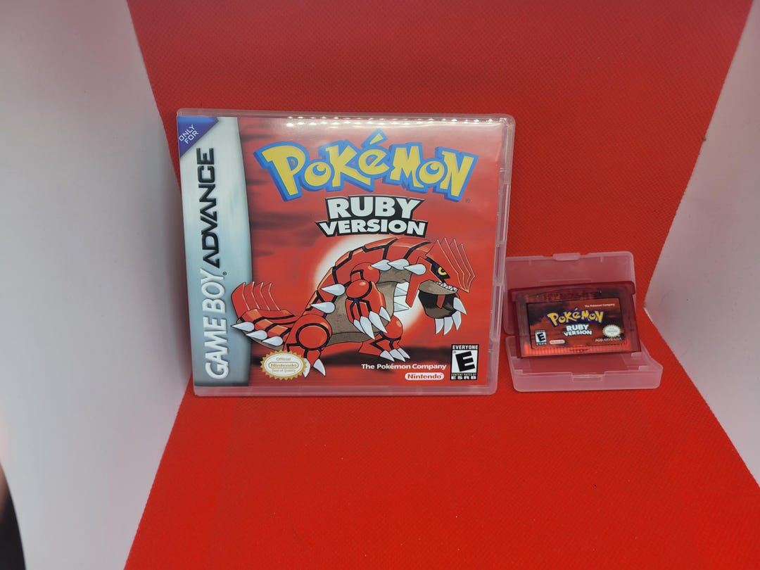 Pokémon Ruby GBA Cart and Box US Version Tested and Working - Etsy