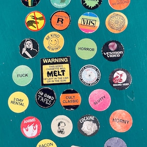 Video Store Rental Stickers - Etsy