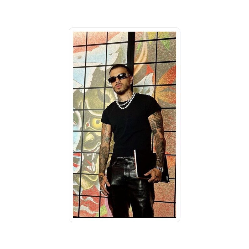 Rauw Alejandro Sticker, Attractive Singer Decal for Laptop, Guitar ...