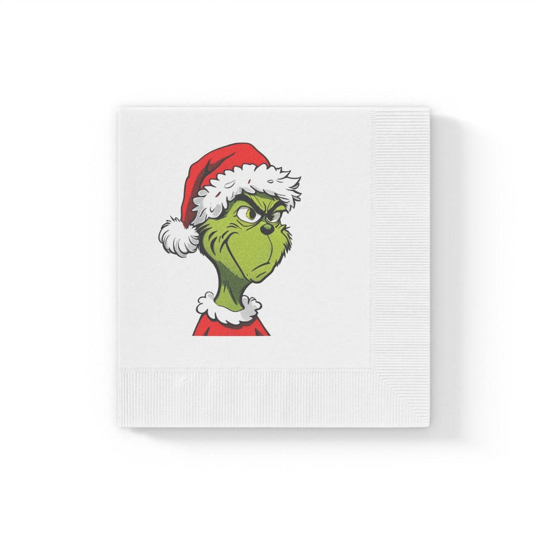 Grinch Christmas Napkins Festive Table Decor Holiday Party Supplies ...