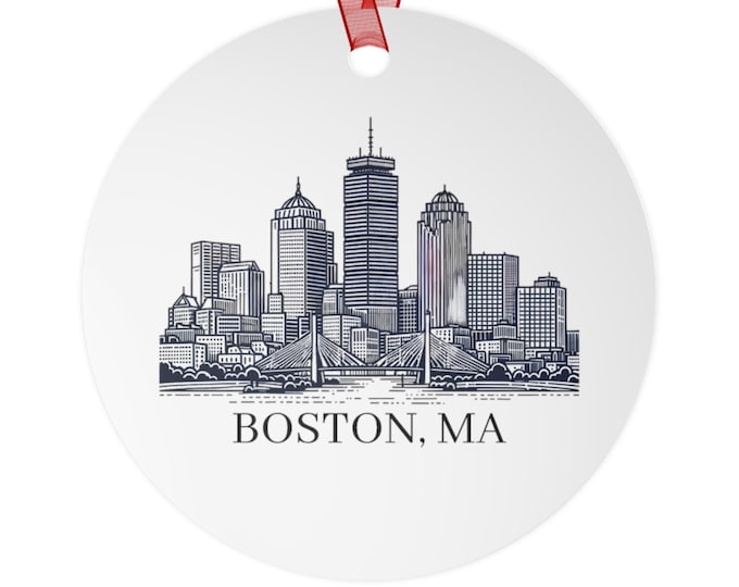 Boston Ornament, Boston Ceramic Ornament, Massachusetts Souvenir ...