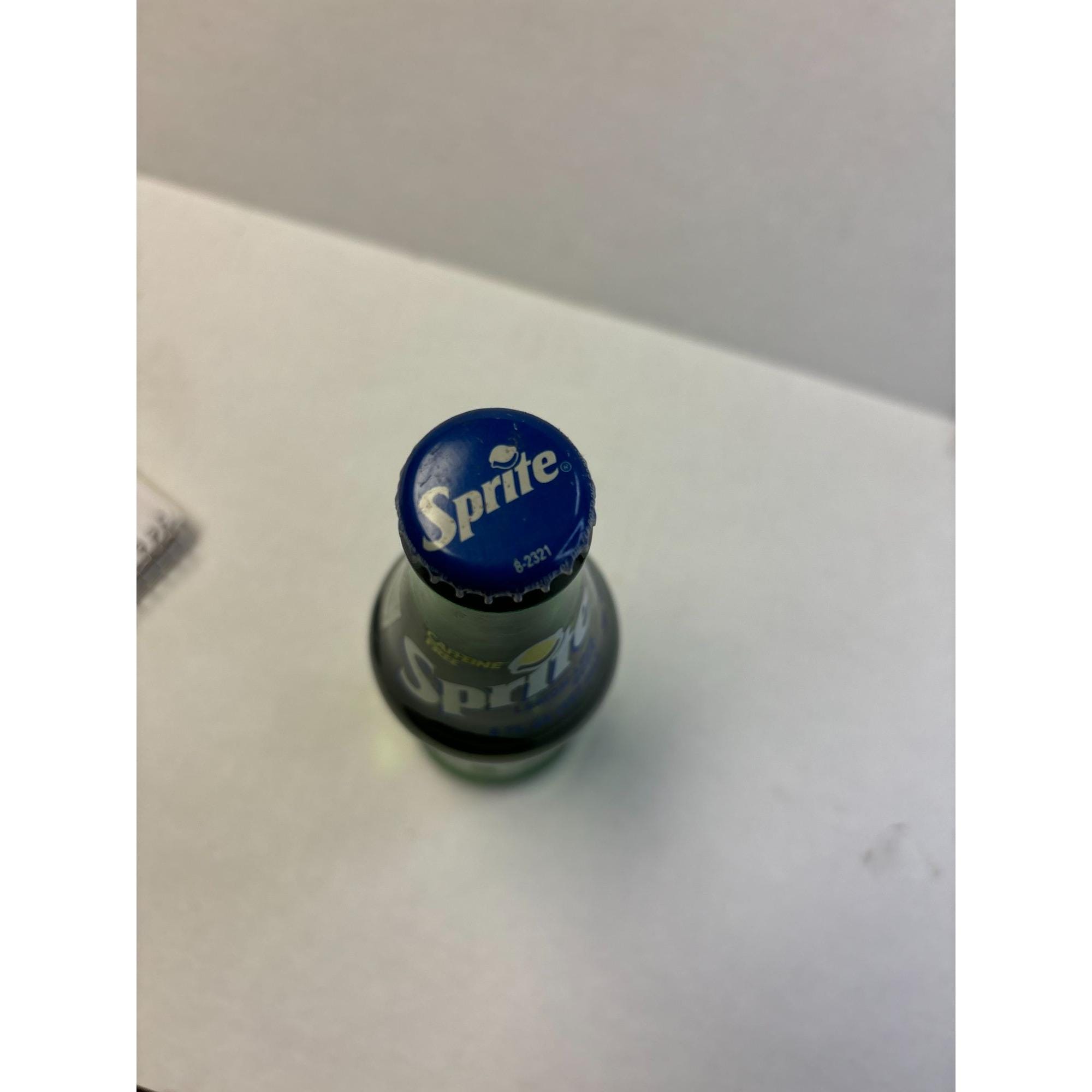 8oz Sprite Glass Bottle With Dimples Full With Cap - Etsy