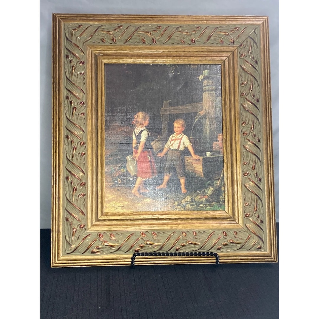 Crown Fine Arts Vintage Print and Frame 15x17 - Etsy