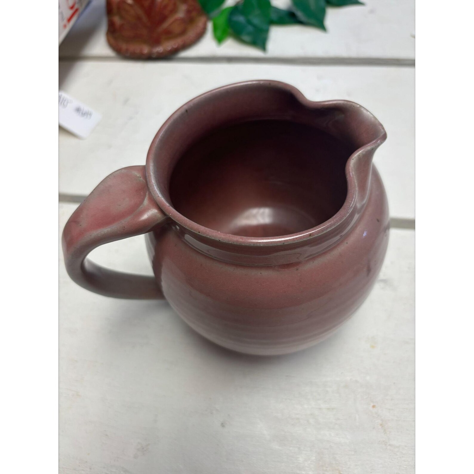 Brandon Stoneware Taup Colored Pottery Pitcher - Etsy