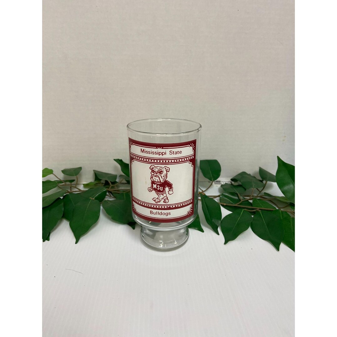 MSU Bulldogs Glass Mug College Football Theme - Etsy
