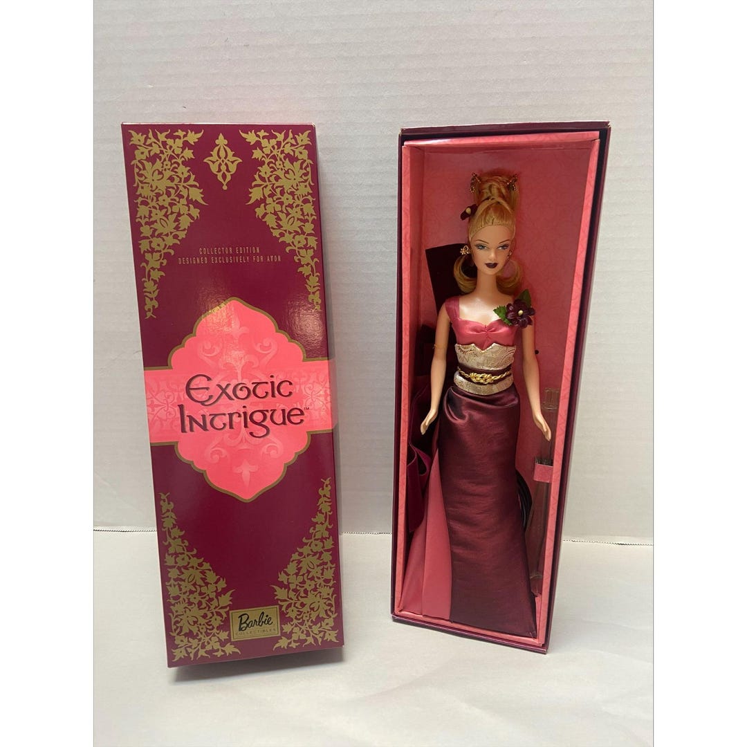 Barbie Exotic Intrigue Collectors Edition Doll in Elegant Burgundy ...