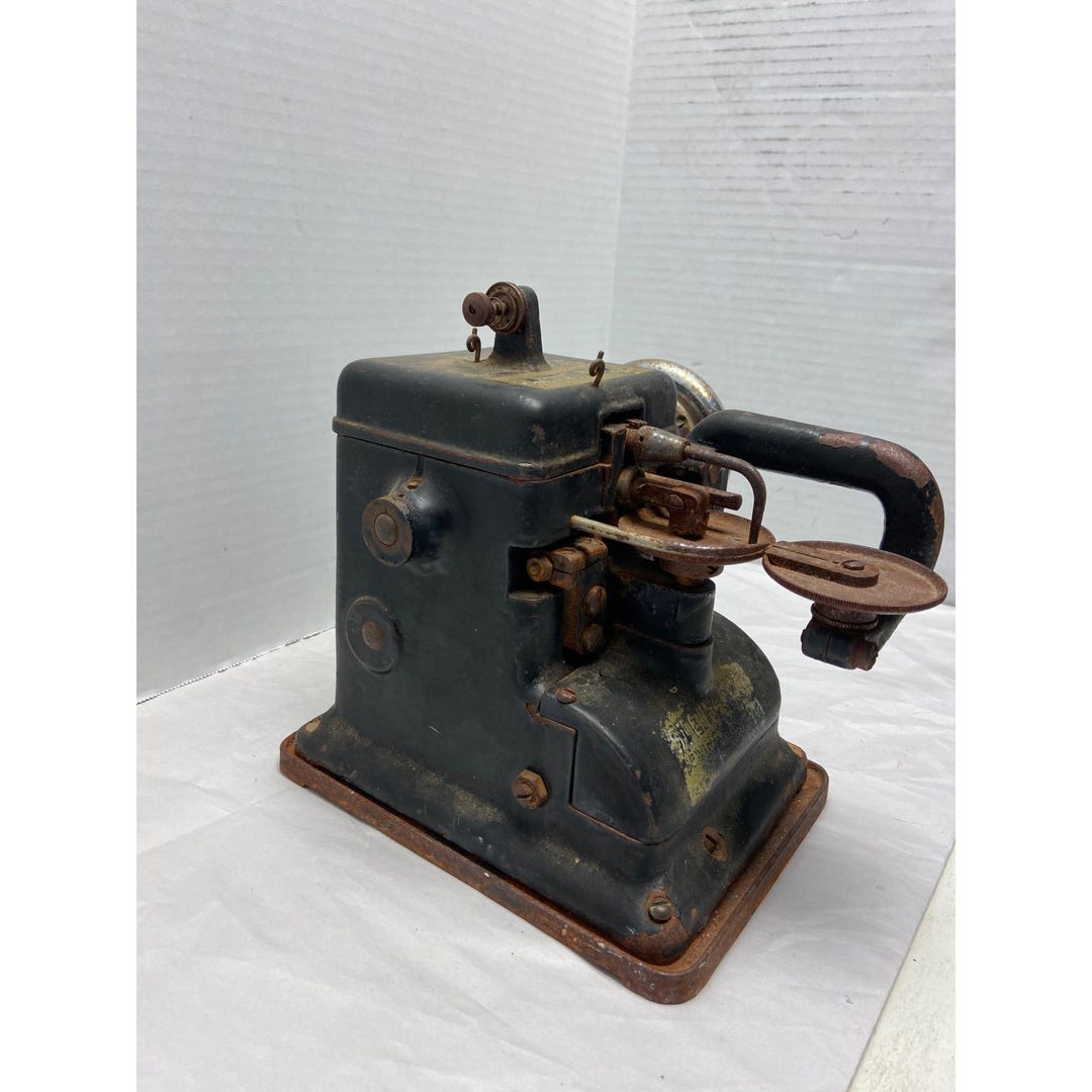 Antique Vintage Shoe Repair Sewing Machine With Rusted Patina ...