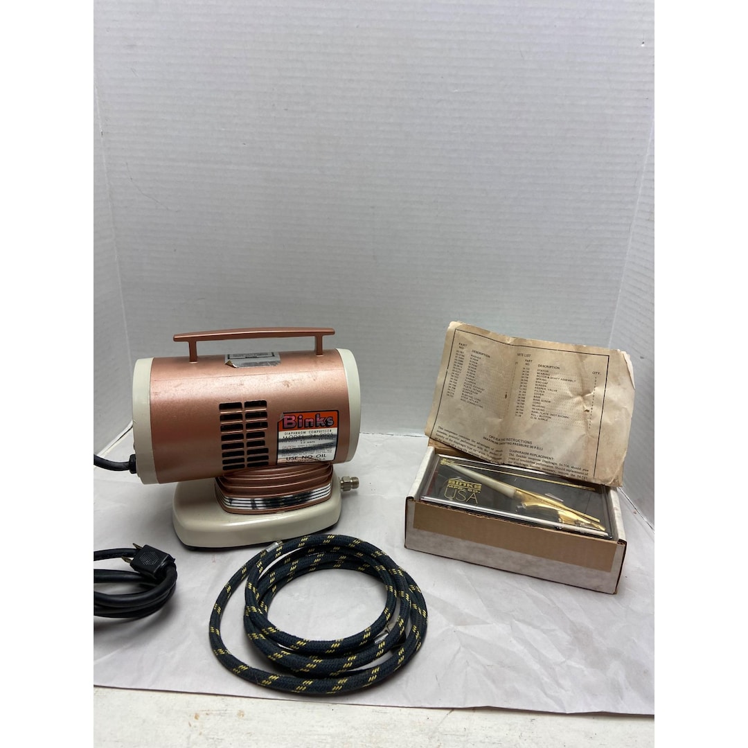Vintage Binks Air Brush Painting Compressor Model 34-2025 in Box - Etsy