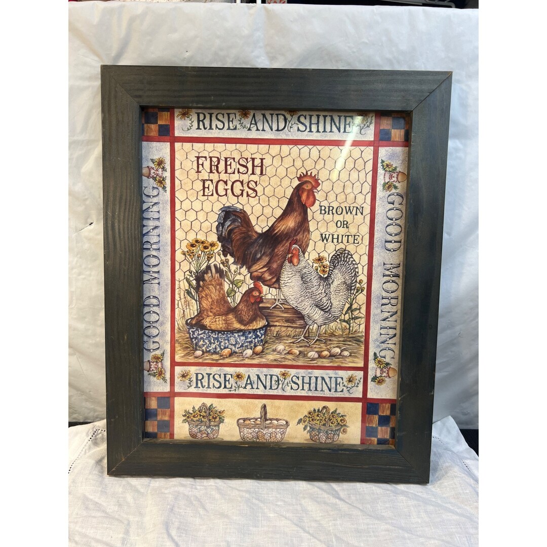 Vintage 1996 Rise and Shine Lithograph Art by Debra Jordan-bryan Made ...