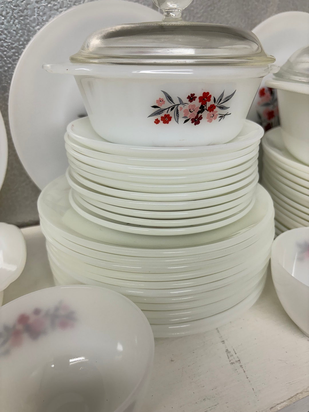 Vintage Fire King Primrose Pattern 59 Piece Set - Etsy