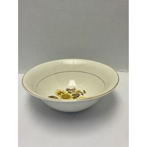 Vintage Warwick China "sunflower" Set of 3 Platter, Open Bowl, Bowl ...