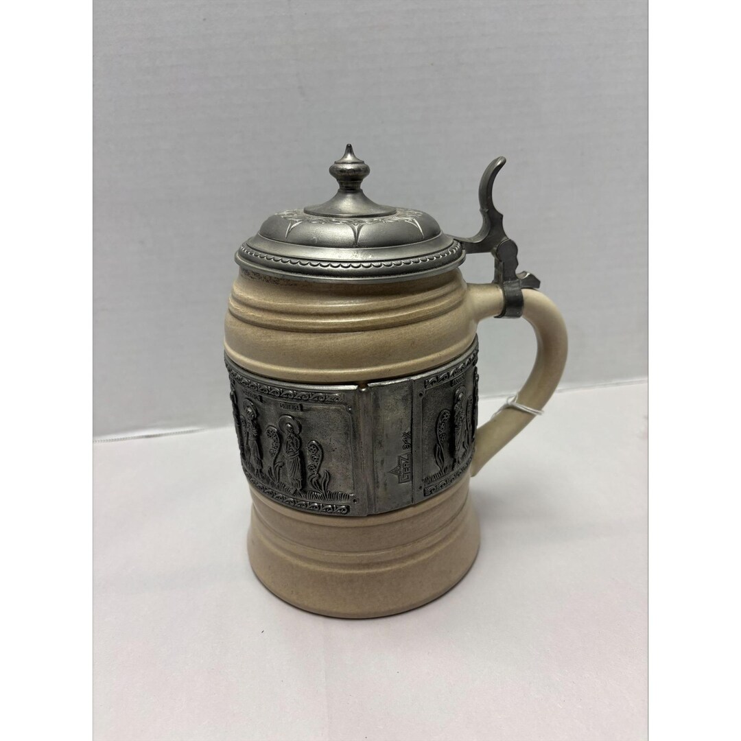 Vintage Gerz Pewter Lid Banded Beer Stien From West Germany - Etsy