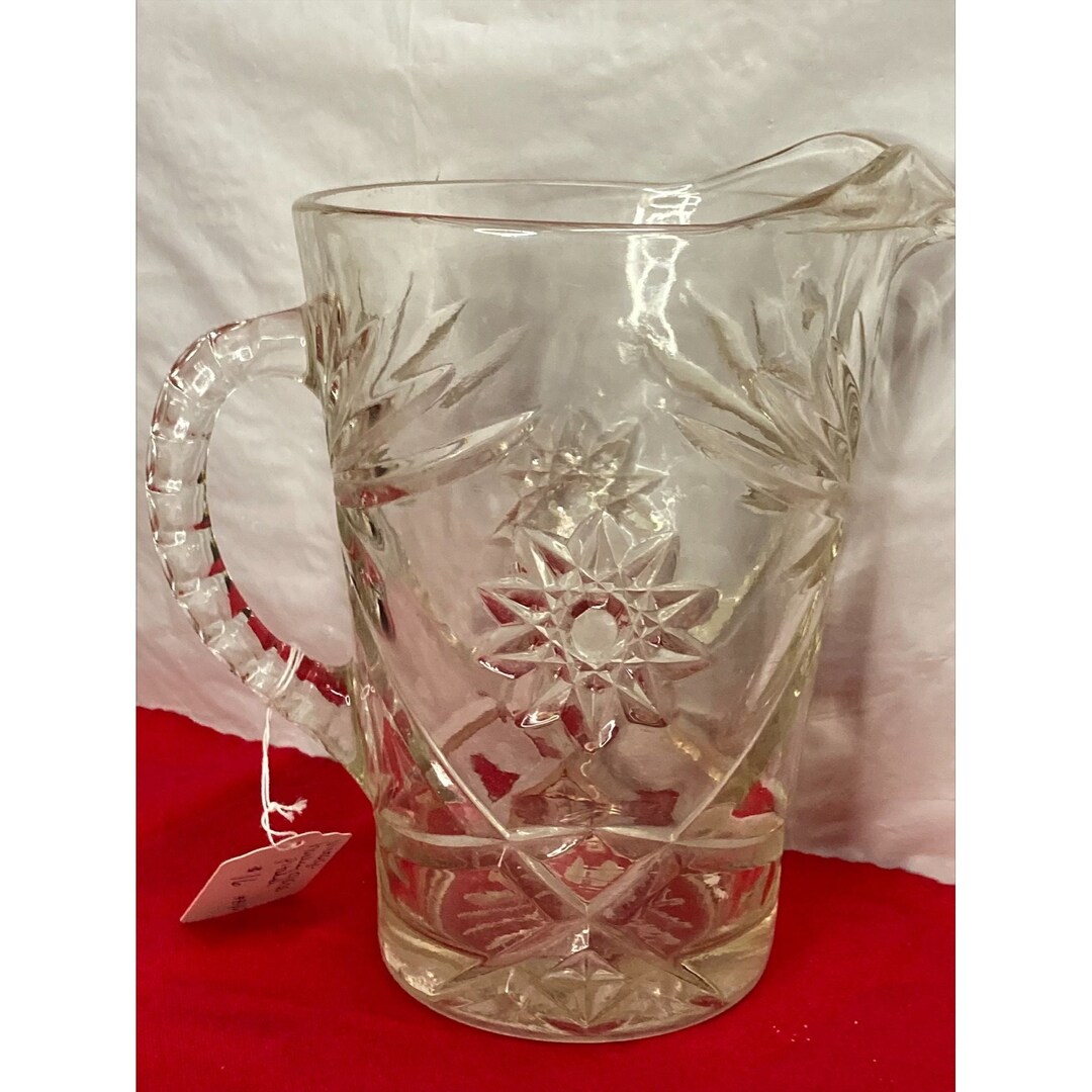 Anchor Hocking Vintage Clear Glass Pitcher - Etsy
