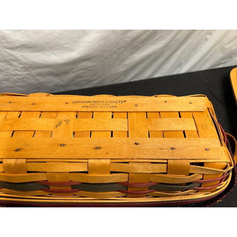 Longaberger Handwoven Sewing Basket Organizer With Inserts - Etsy