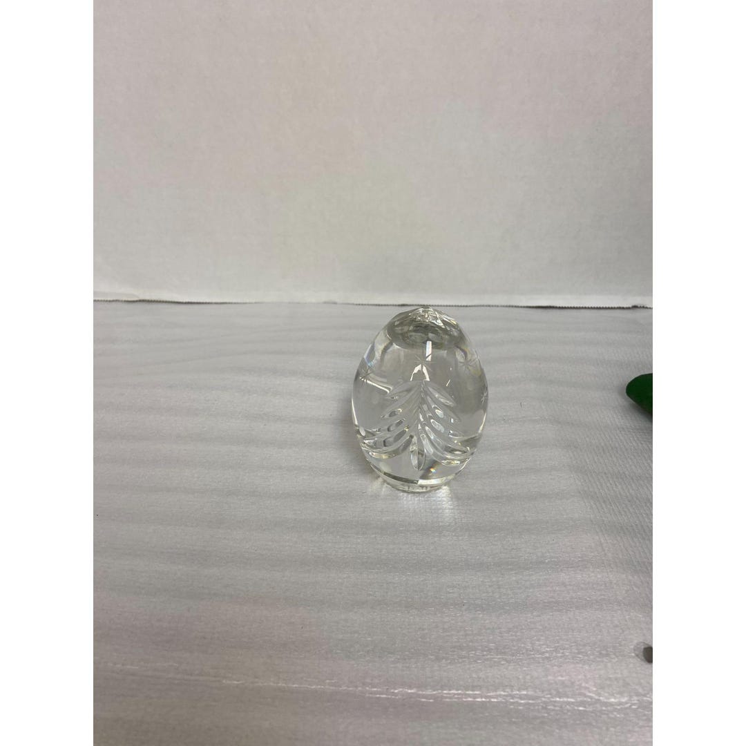 Sullivan's Lead Crystal Egg Etched Stars and Dots - Etsy