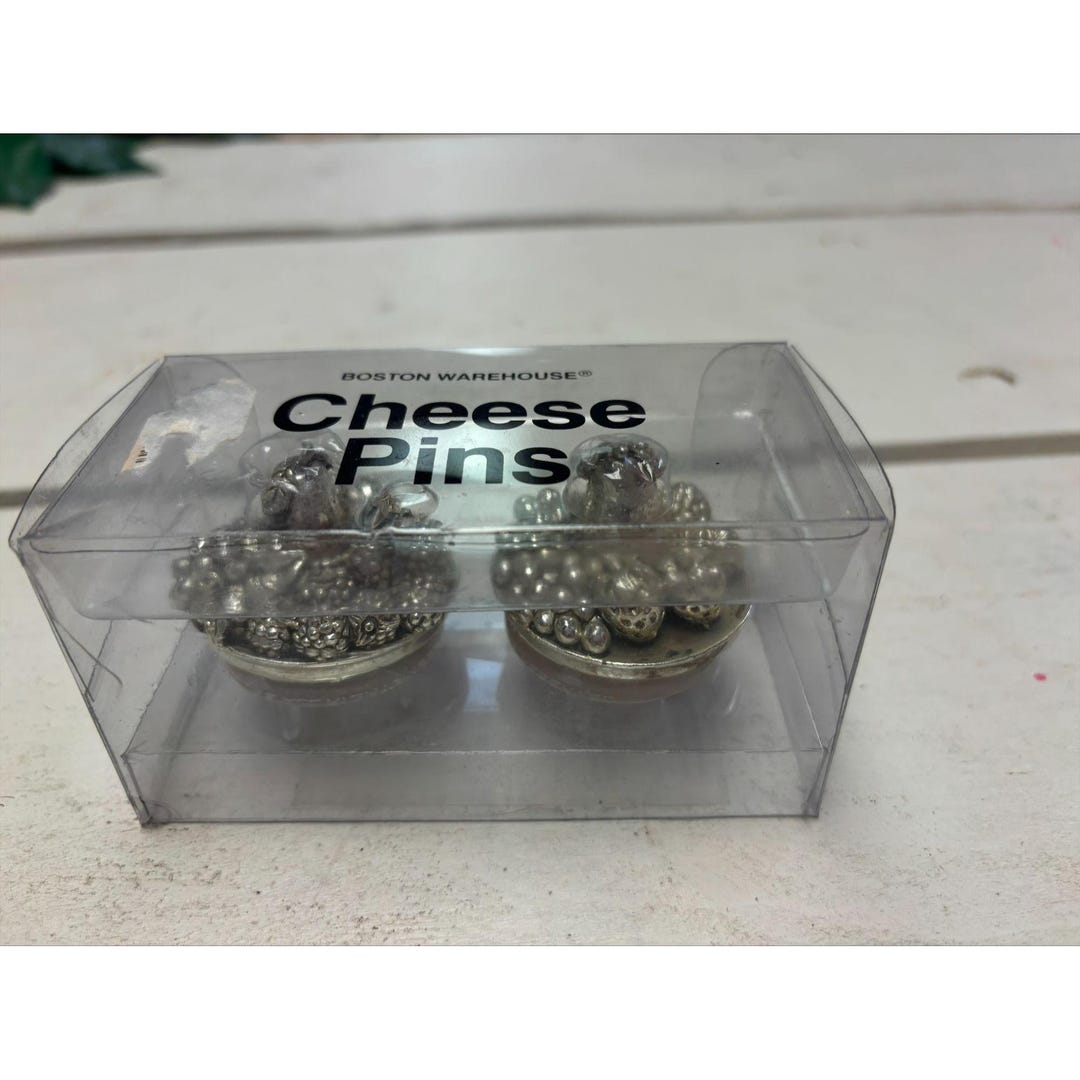 Boston Warehouse Cheese Pins Set of 2 Dellarobbia Cheese Model No ...