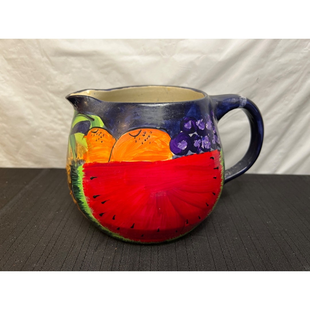 Barstall Potter's/ Marshall's Rodrigo Pitcher Signed by Beth Sartin '99 - Etsy