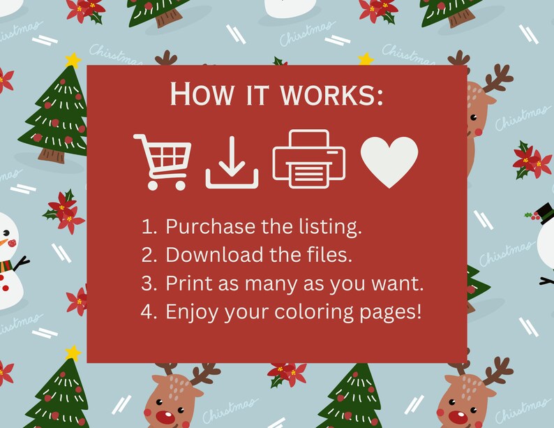 Christmas Coloring Pages Winter Coloring Printable Adult Coloring ...