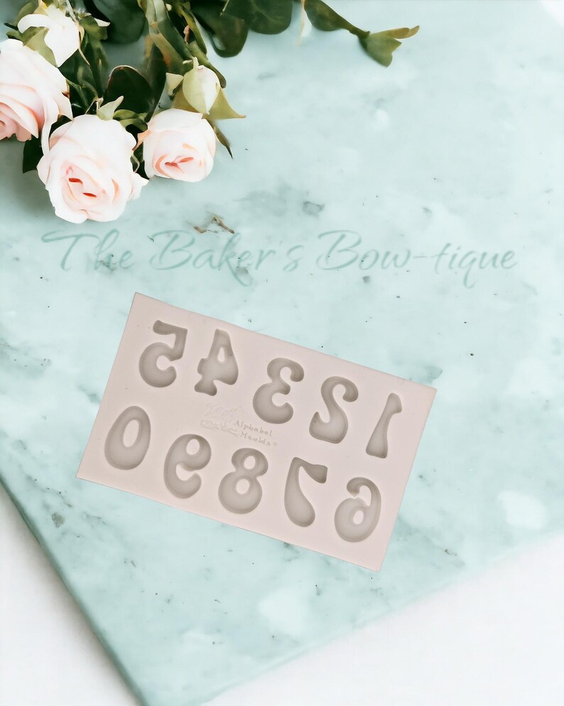 FUN FONT NUMBERS Silicone Mold - Etsy