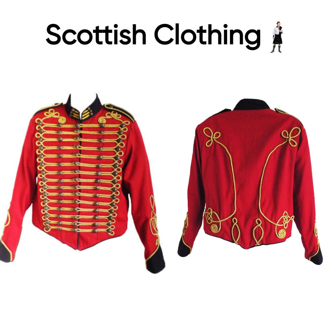 Steampunk Military Uniform British Army Cavalry Jacket Pelisse Modern ...