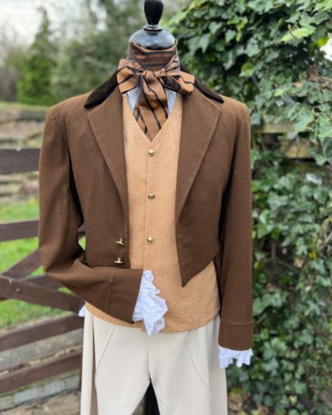 New Handmade Men'sbrown Wool Tail Coat, Men Tailcoat, Gentleman Jacket ...