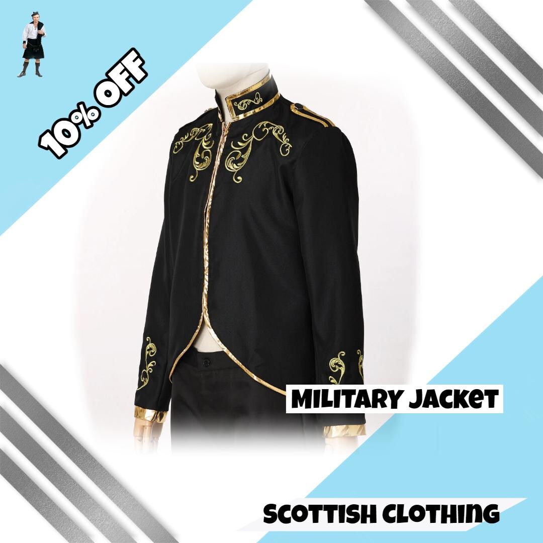 Handcrafted Vintage Men's Court Style Jacket Steampunk Military Uniform ...