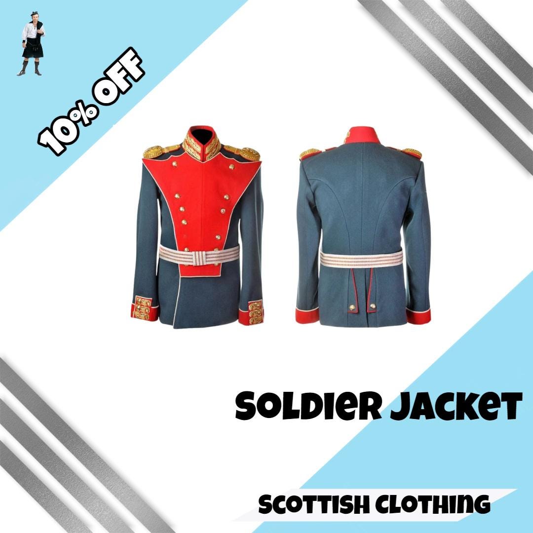 Soldier Uniform, Army Jacket, Officer Coat, Handmade Soldier Jacket ...