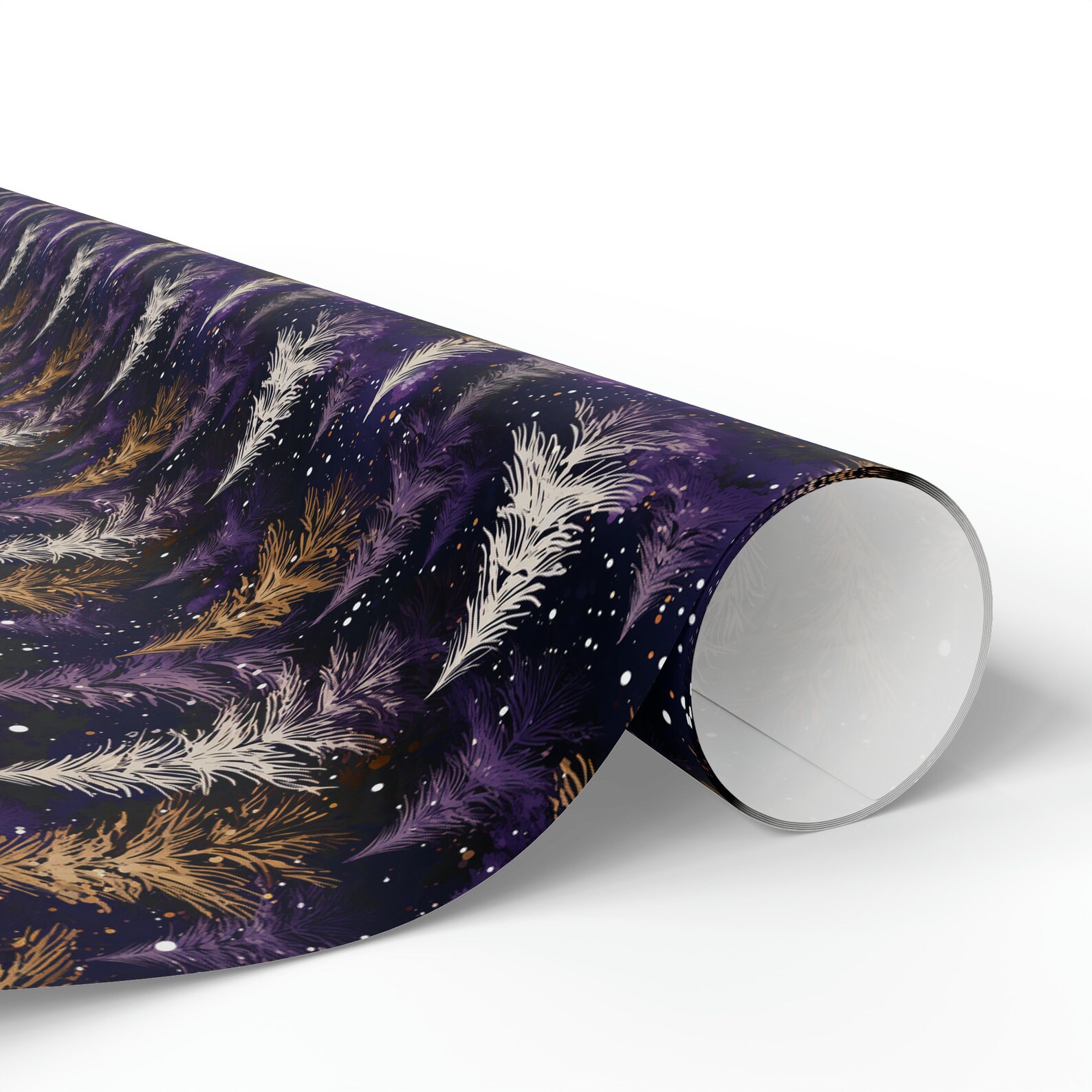 Enchanted Forest Gift Wrap Paper Winter Trees Wrapping Nature Inspired ...